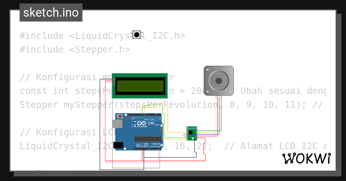Radithyakhairul X Stepper Motor Mundur Copy Wokwi Esp32 Stm32 Arduino Simulator 8652
