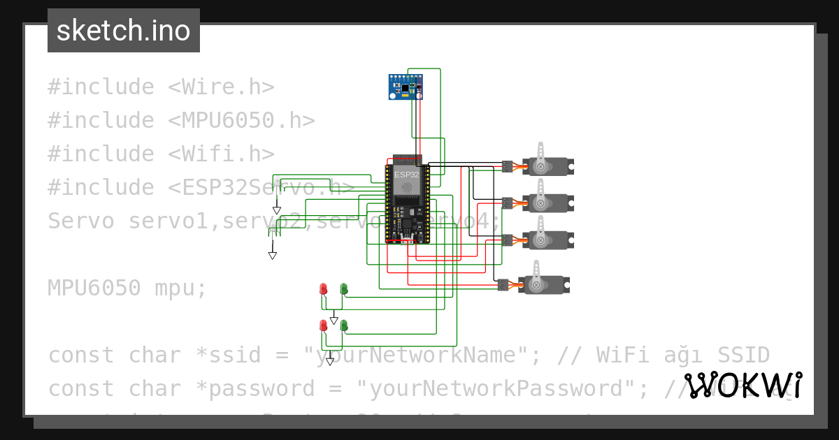 Uçak Deneme 2copy Wokwi Esp32 Stm32 Arduino Simulator