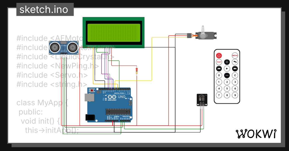 Sonar1 - Wokwi ESP32, STM32, Arduino Simulator