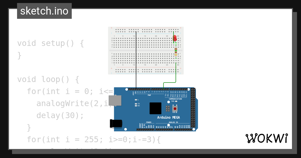 Clignotantfading Wokwi Esp32 Stm32 Arduino Simulator