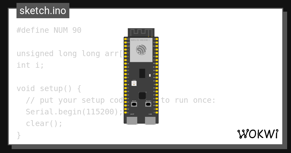 Fibonacci Wokwi Esp32 Stm32 Arduino Simulator