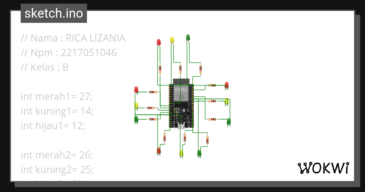 AB_2217051046_RICA LIZANIA_TUGAS1IOT - Wokwi ESP32, STM32, Arduino Simulator
