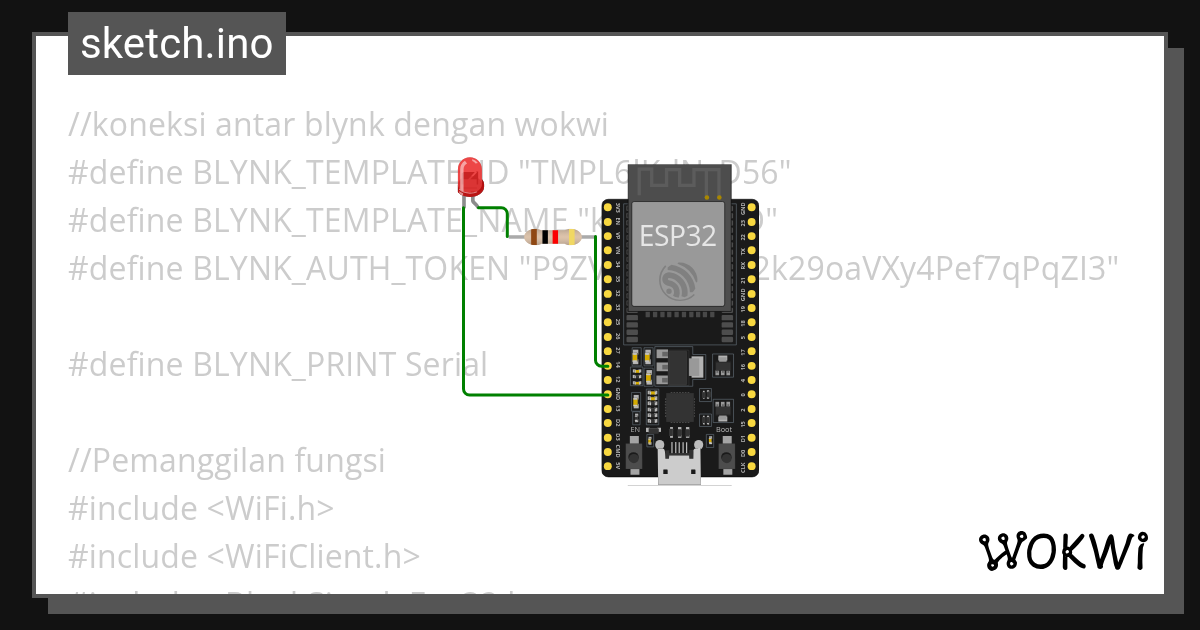 Tombol ESP - Wokwi ESP32, STM32, Arduino Simulator