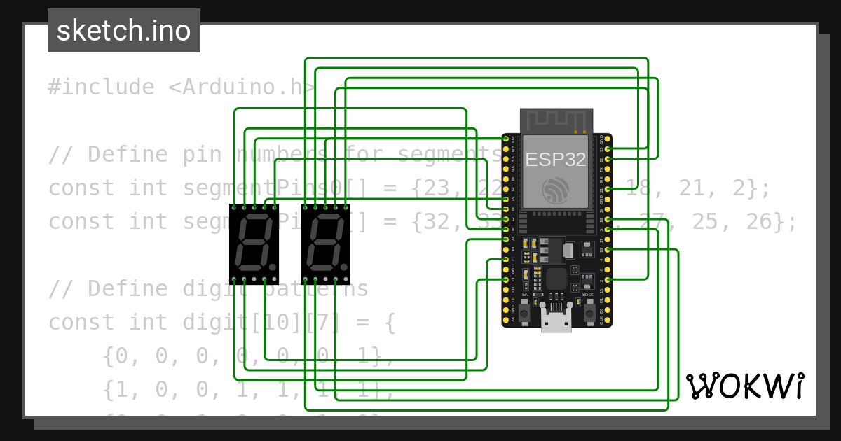 0 To 99 Ece 282 Wokwi Esp32 Stm32 Arduino Simulator 0217