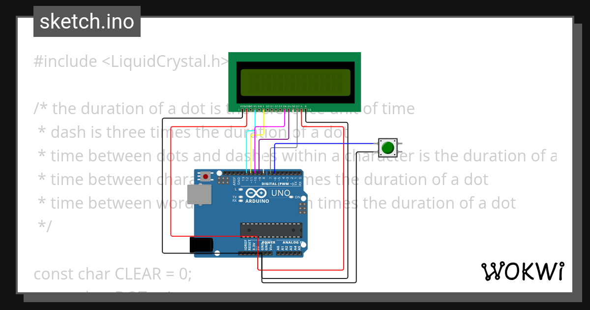 MorseCode Copy - Wokwi ESP32, STM32, Arduino Simulator