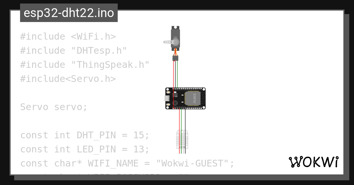 Esp32 Dht22 Thingspeak Copy Wokwi Esp32 Stm32 Arduino Simulator