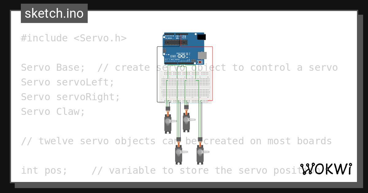 Robarm Wokwi Esp32 Stm32 Arduino Simulator