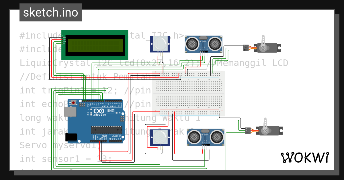 Pemilah Sampah Wokwi Esp32 Stm32 Arduino Simulator 1923