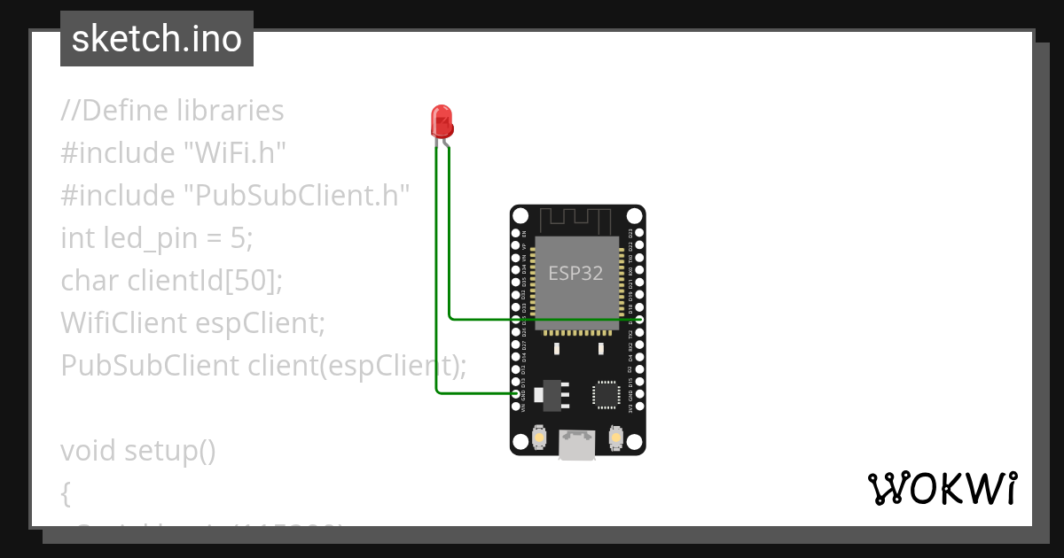 Mqtt Esp32 Wokwi Esp32 Stm32 Arduino Simulator 