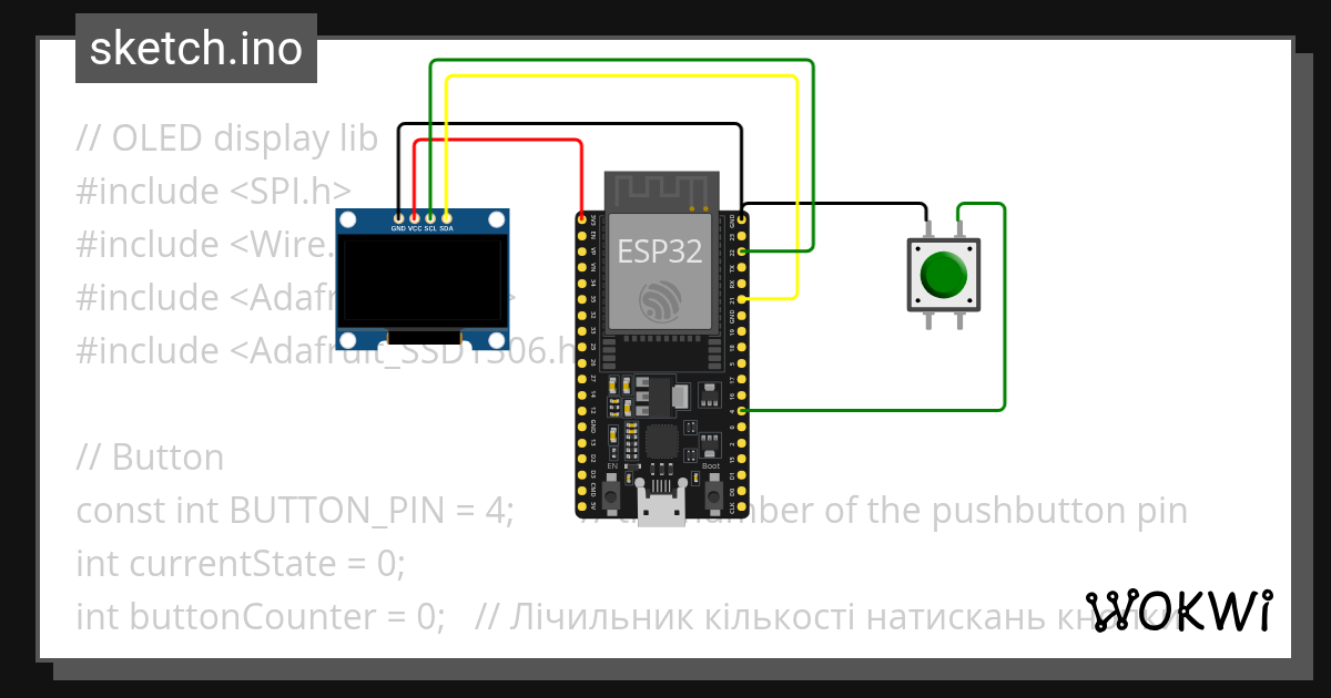Button Switch Wokwi Esp32 Stm32 Arduino Simulator