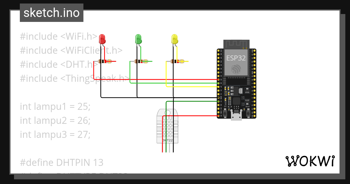Project 3 - Wokwi ESP32, STM32, Arduino Simulator