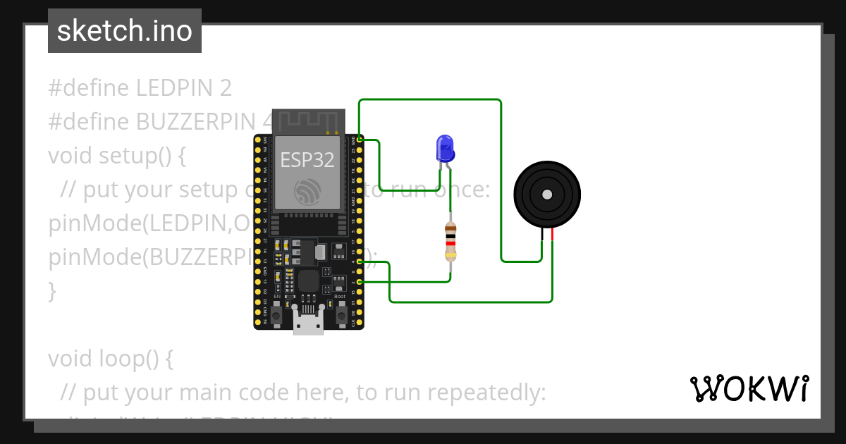 project1 - Wokwi ESP32, STM32, Arduino Simulator