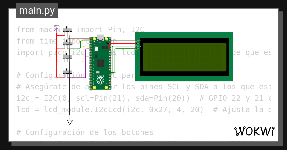 Menu Dispensador Wokwi Esp32 Stm32 Arduino Simulator
