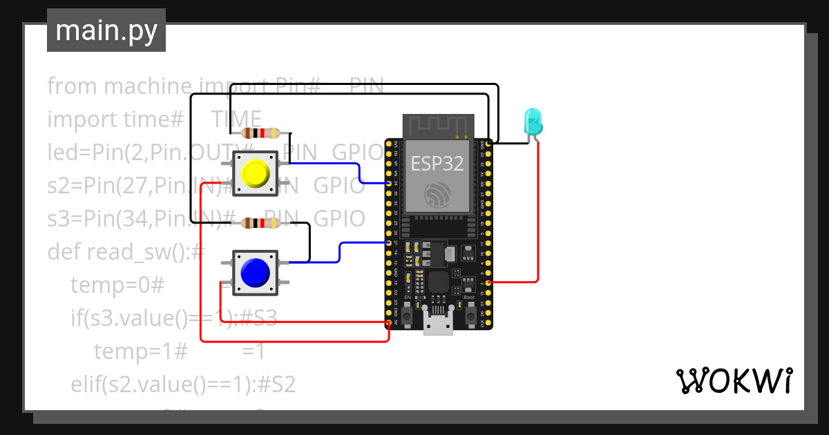 lab1_1 - Wokwi ESP32, STM32, Arduino Simulator