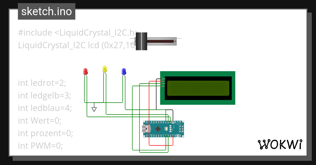 Led Turn By Turn Blink And Shows On Lcd Wokwi Esp32 Stm32 Arduino 5519