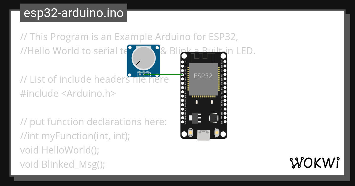 esp32 Analog Input - Wokwi ESP32, STM32, Arduino Simulator esp32 Analog Input - Wokwi ESP32, STM32, Arduino Simulator