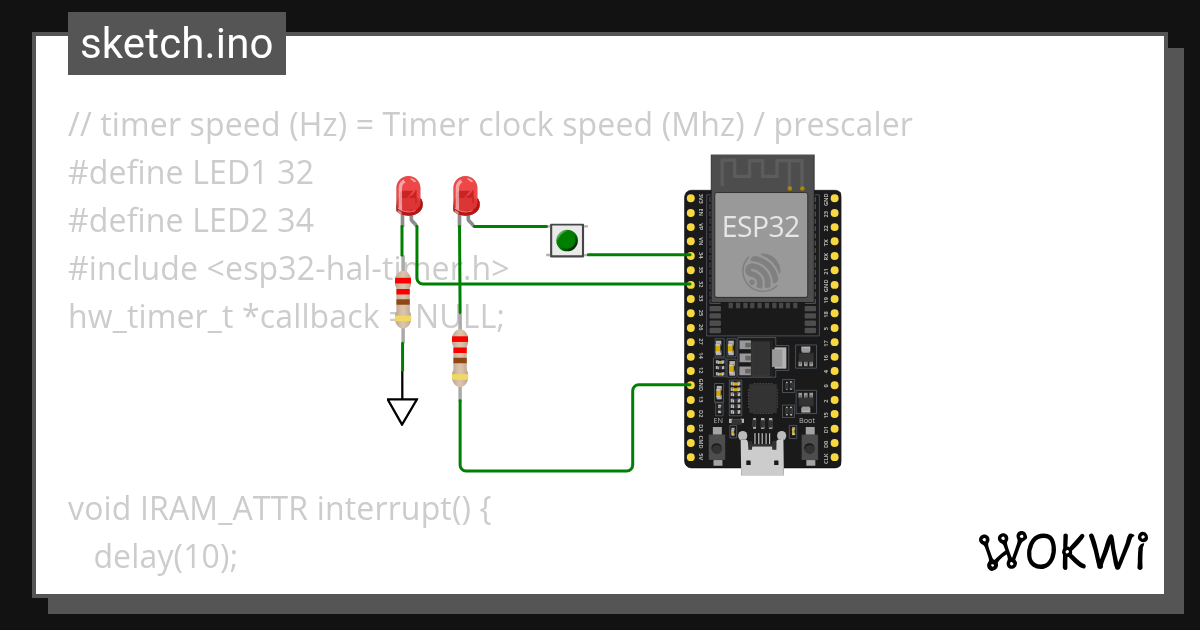 Timerinterrupts Wokwi Esp32 Stm32 Arduino Simulator 