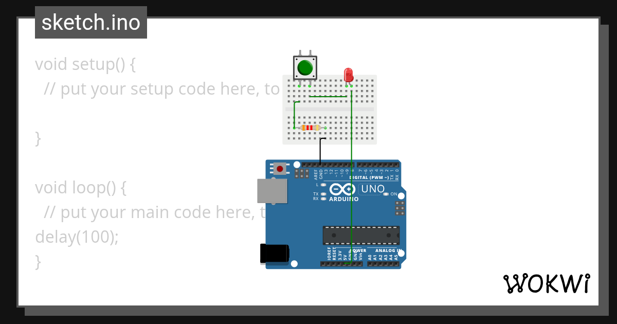 Gomb Wokwi Esp32 Stm32 Arduino Simulator 