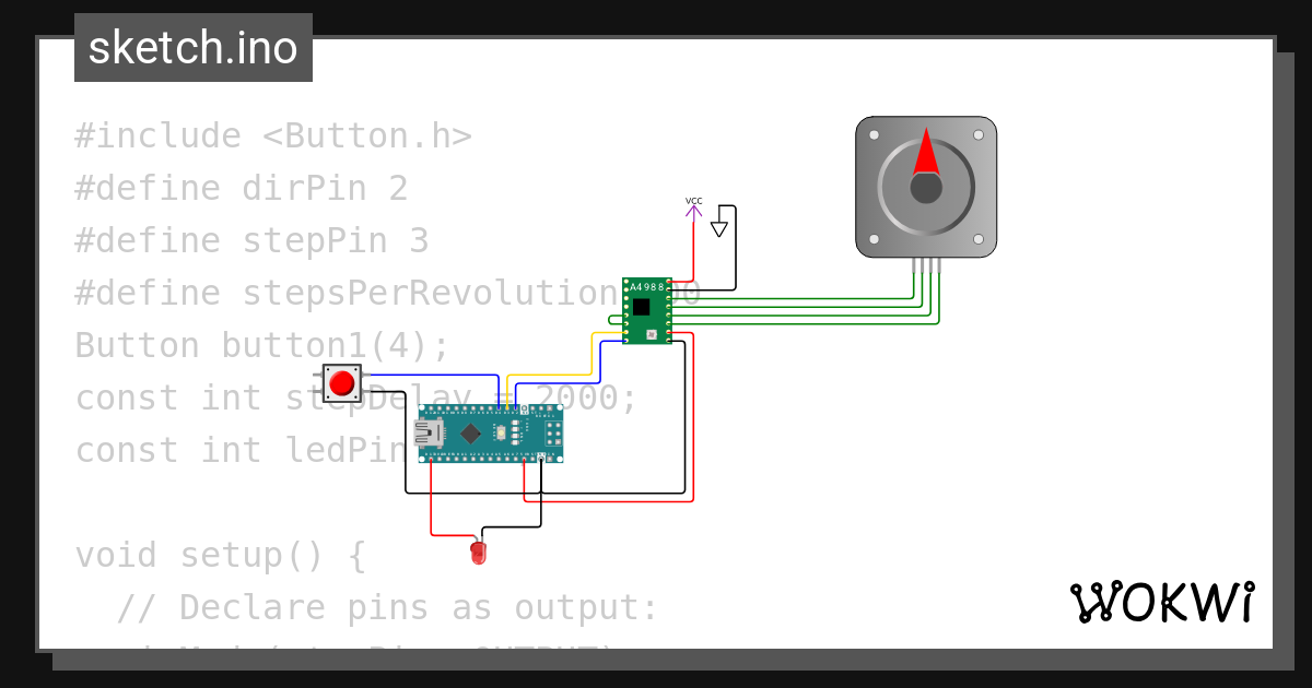 Arduino Nano Stepper Motor Button Control Copy Wokwi Esp32 Stm32