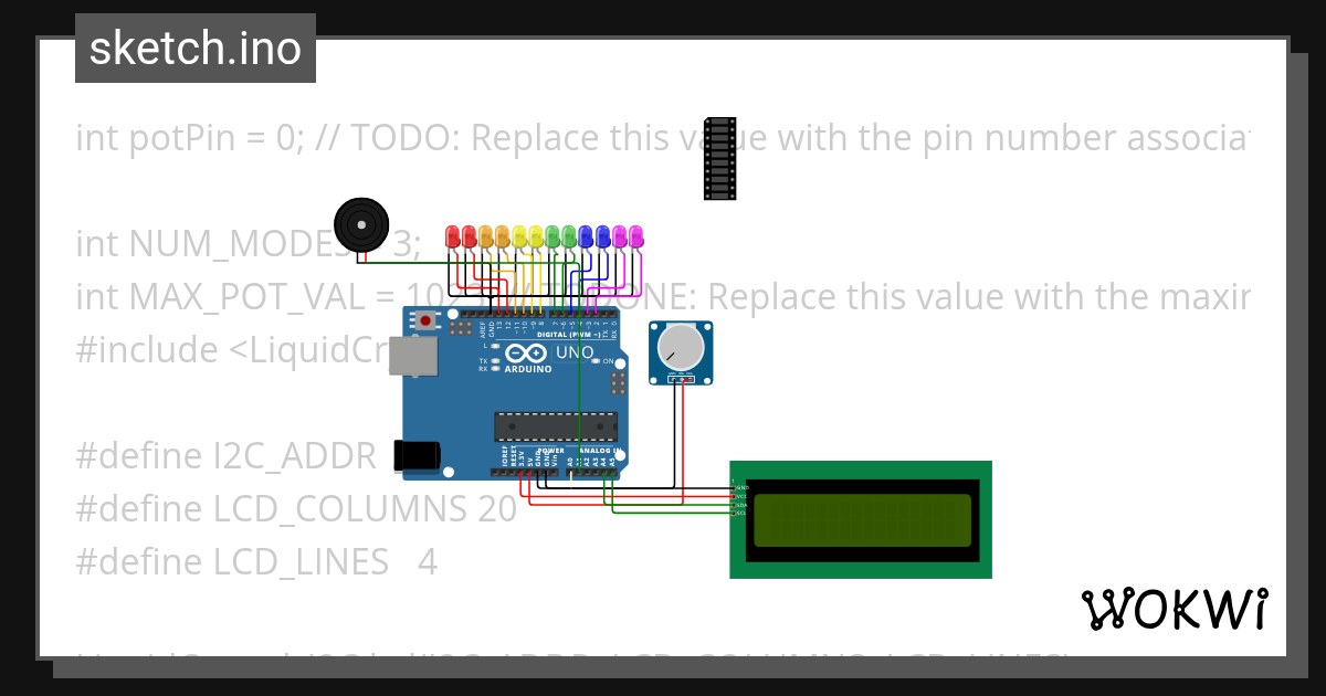 Potentiometer Programming (Student Version) Copy - Wokwi ESP32, STM32, Arduino Simulator