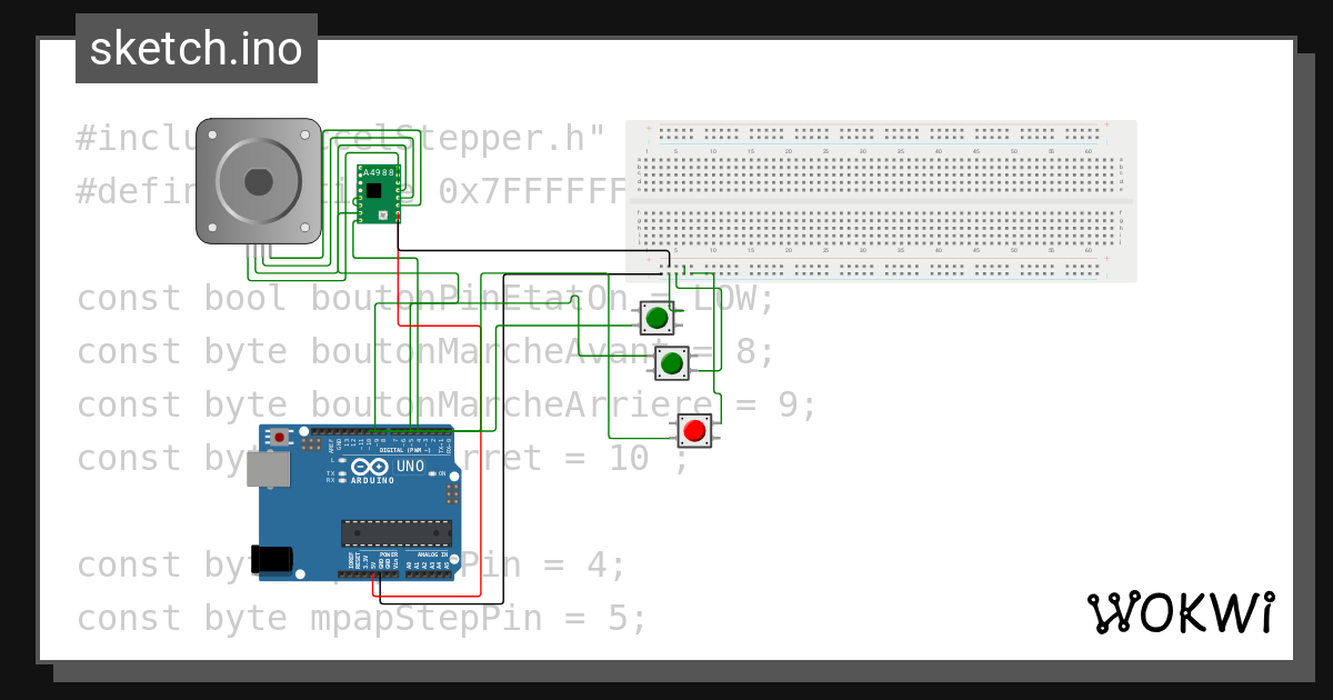 Commande Moteur Pas A Pas Wokwi Esp32 Stm32 Arduino Simulator 4733