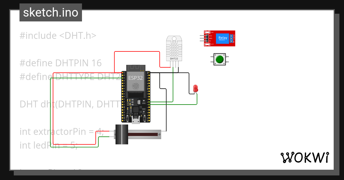 DHT22 Aula 05.03.2024 - Wokwi ESP32, STM32, Arduino Simulator