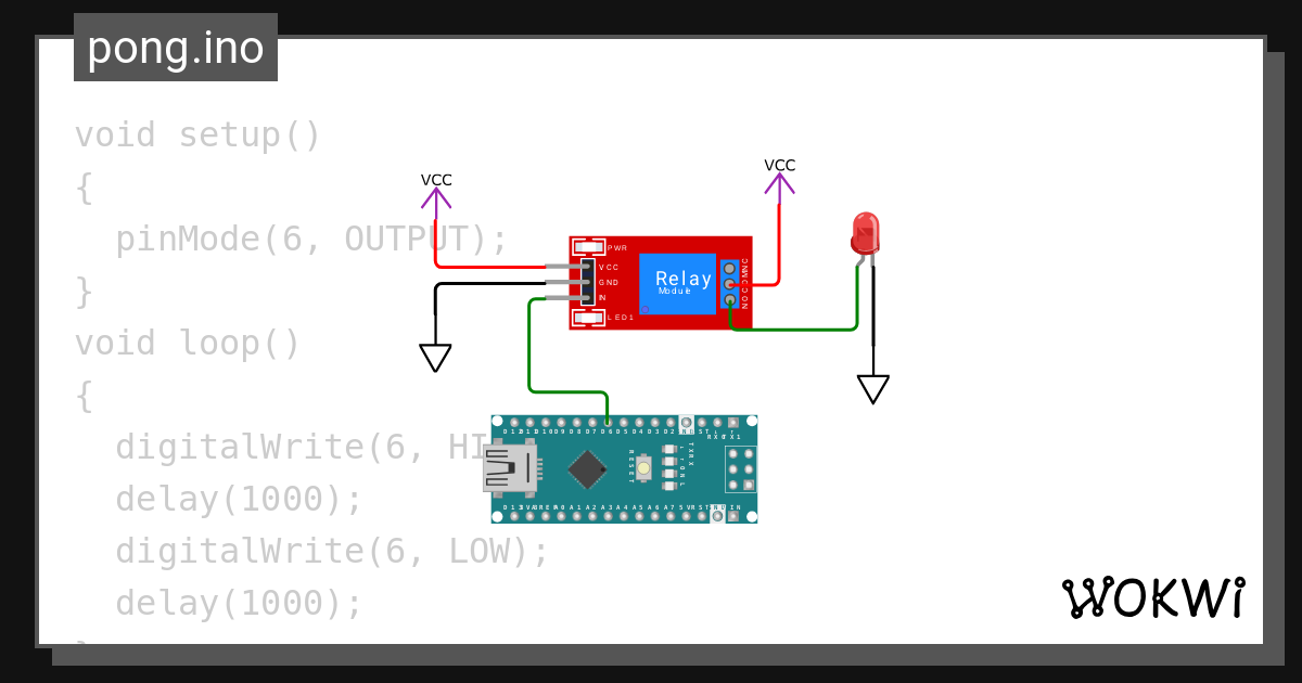 Blink Relay Wokwi Esp32 Stm32 Arduino Simulator