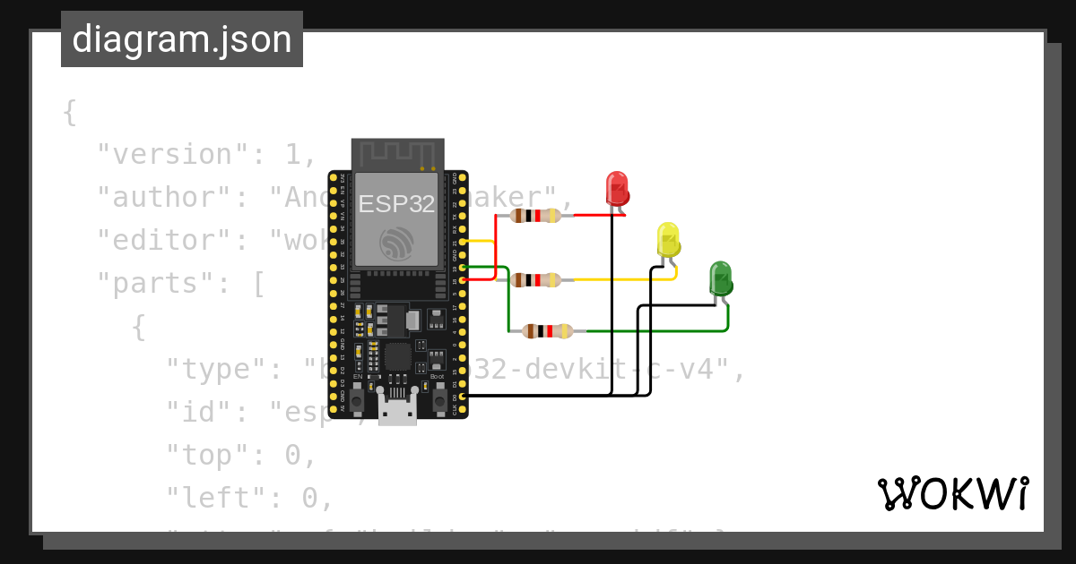 Led Copy Wokwi Esp32 Stm32 Arduino Simulator 3053