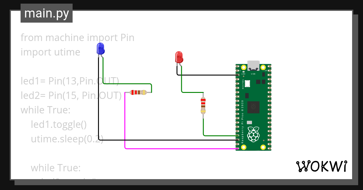 Led Blinking Wokwi Esp32 Stm32 Arduino Simulator 6843