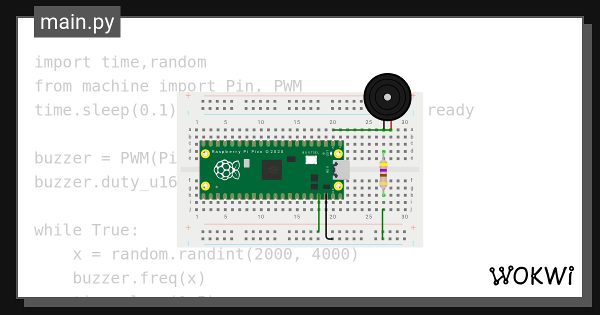 Buzzer Wokwi Esp32 Stm32 Arduino Simulator 5803