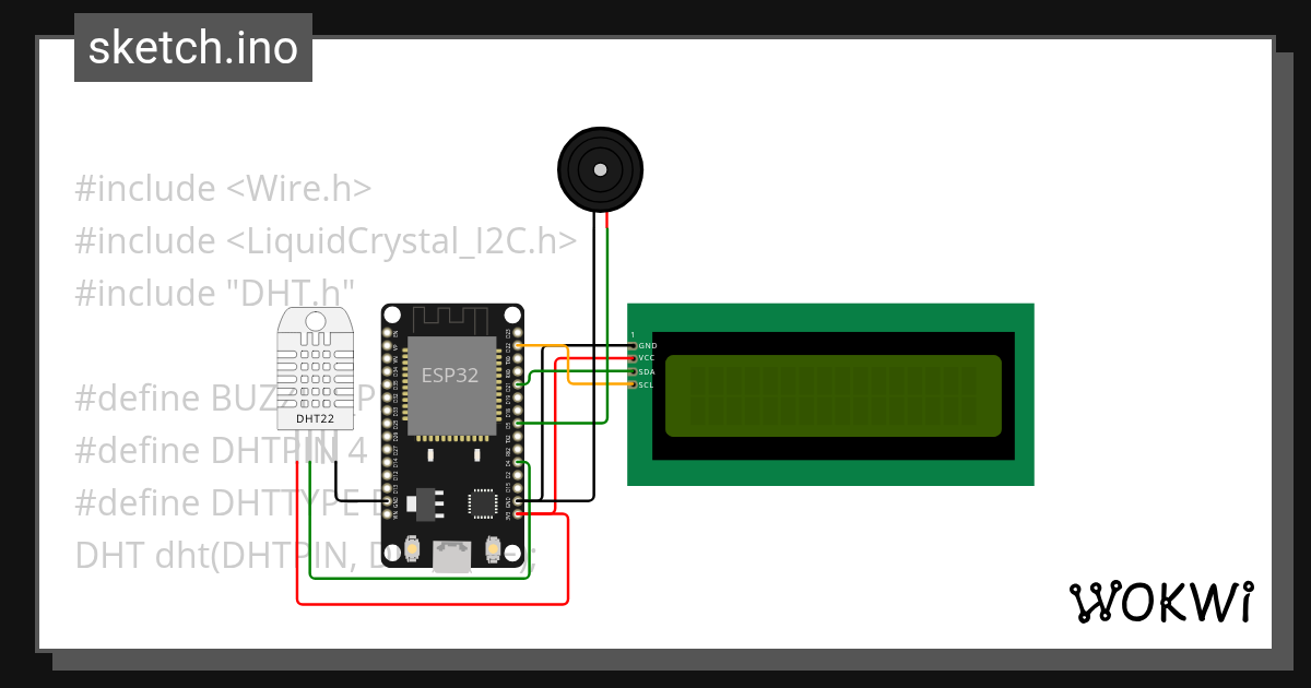 DHT Sensor by Ingwi - Wokwi ESP32, STM32, Arduino Simulator