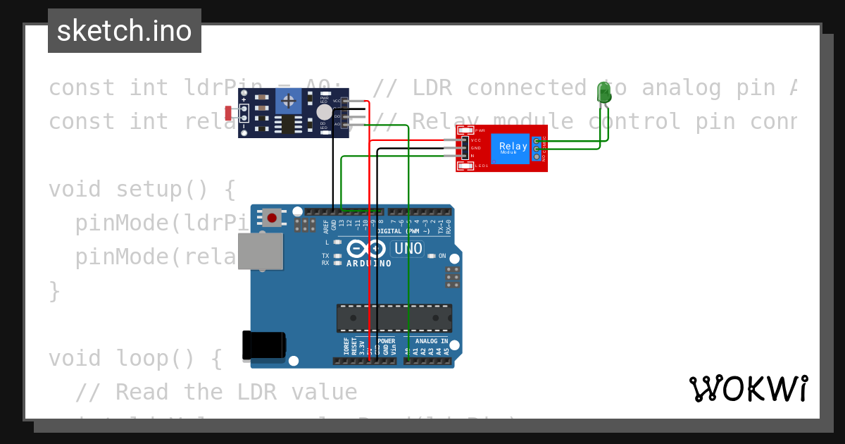 Ldr Based Streetlight Control Wokwi Esp32 Stm32 Arduino Simulator 5961