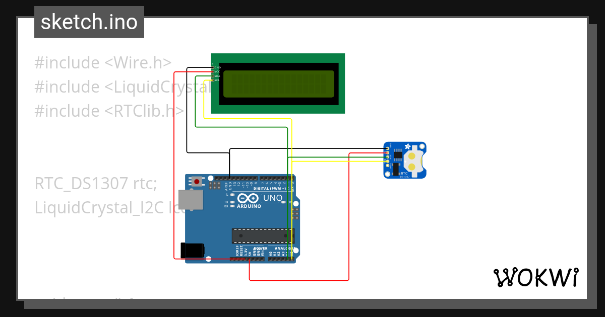 Opdracht11 Lcd Klok Wokwi Esp32 Stm32 Arduino Simulator 