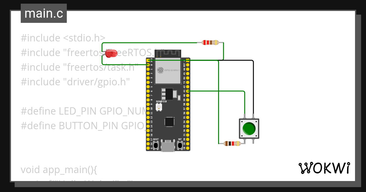 led_blink - Wokwi ESP32, STM32, Arduino Simulator led_blink - Wokwi ESP32, STM32, Arduino Simulator