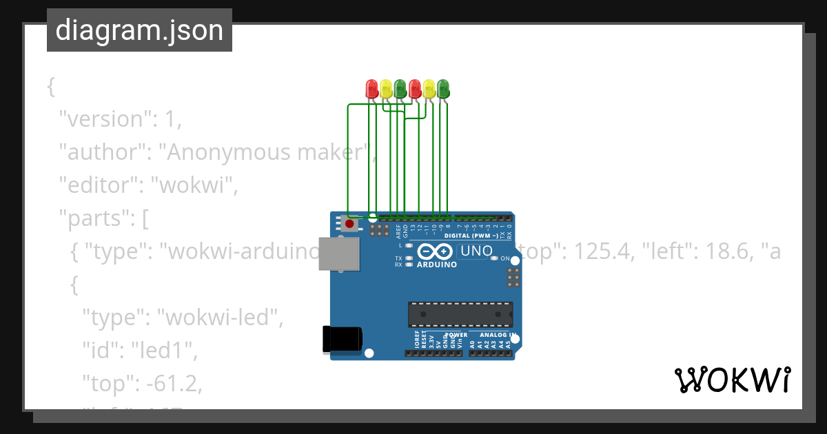 semaforo - Wokwi ESP32, STM32, Arduino Simulator