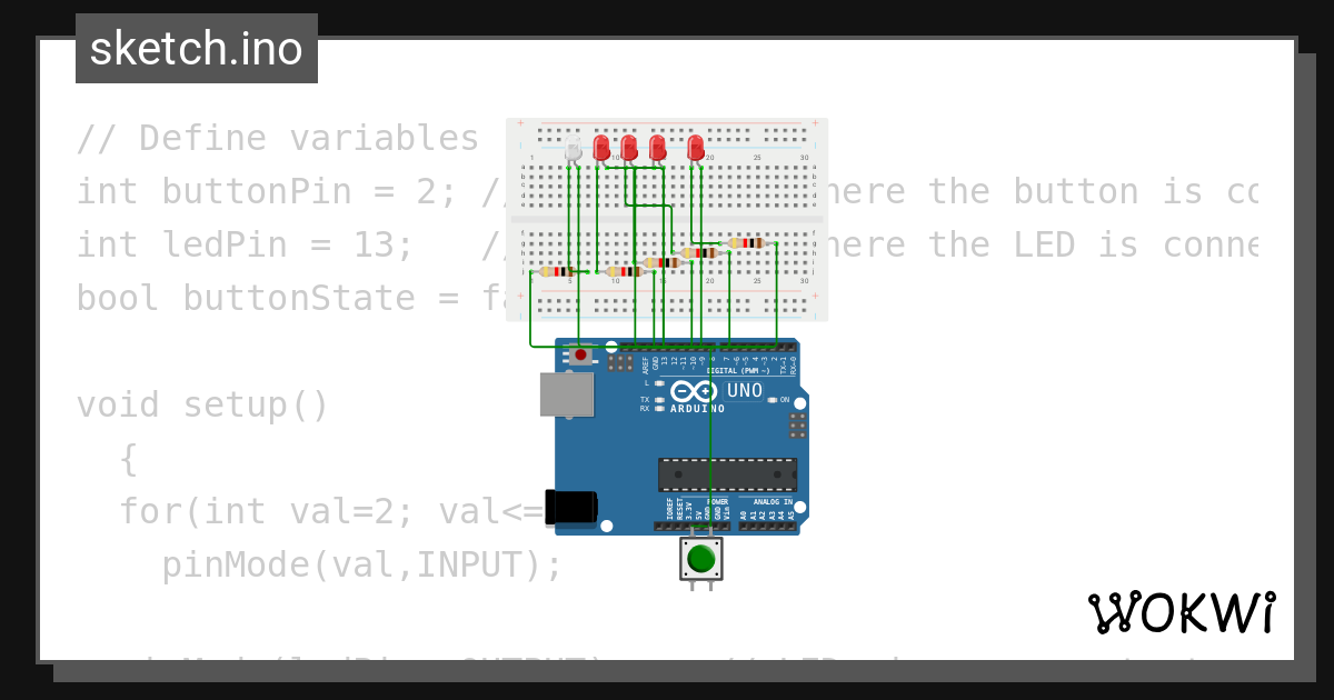 Leds Por Boton Wokwi Esp32 Stm32 Arduino Simulator