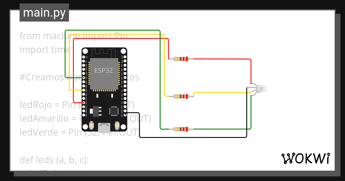 semaforo - Wokwi ESP32, STM32, Arduino Simulator
