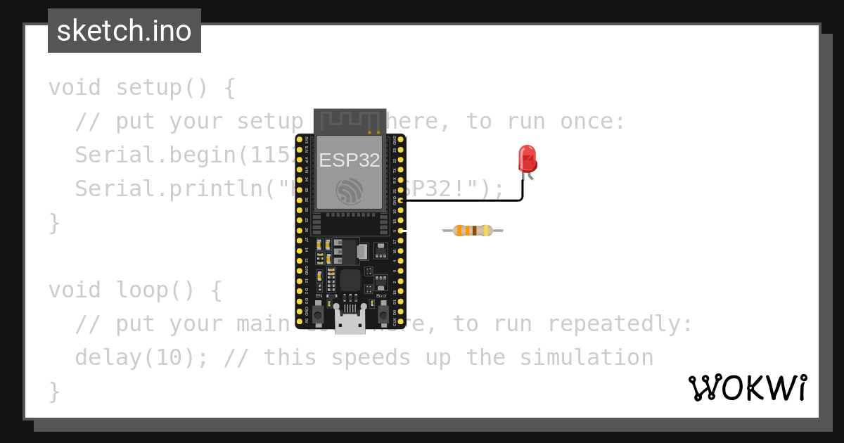 Bulb Wokwi Esp32 Stm32 Arduino Simulator