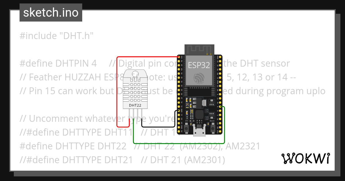 DHT22 Copy - Wokwi ESP32, STM32, Arduino Simulator