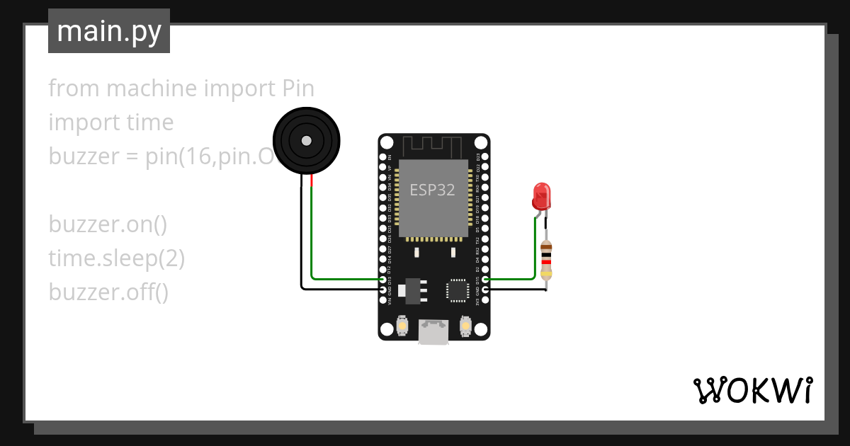 MicroPython Blink ESP32 Copy - Wokwi ESP32, STM32, Arduino Simulator