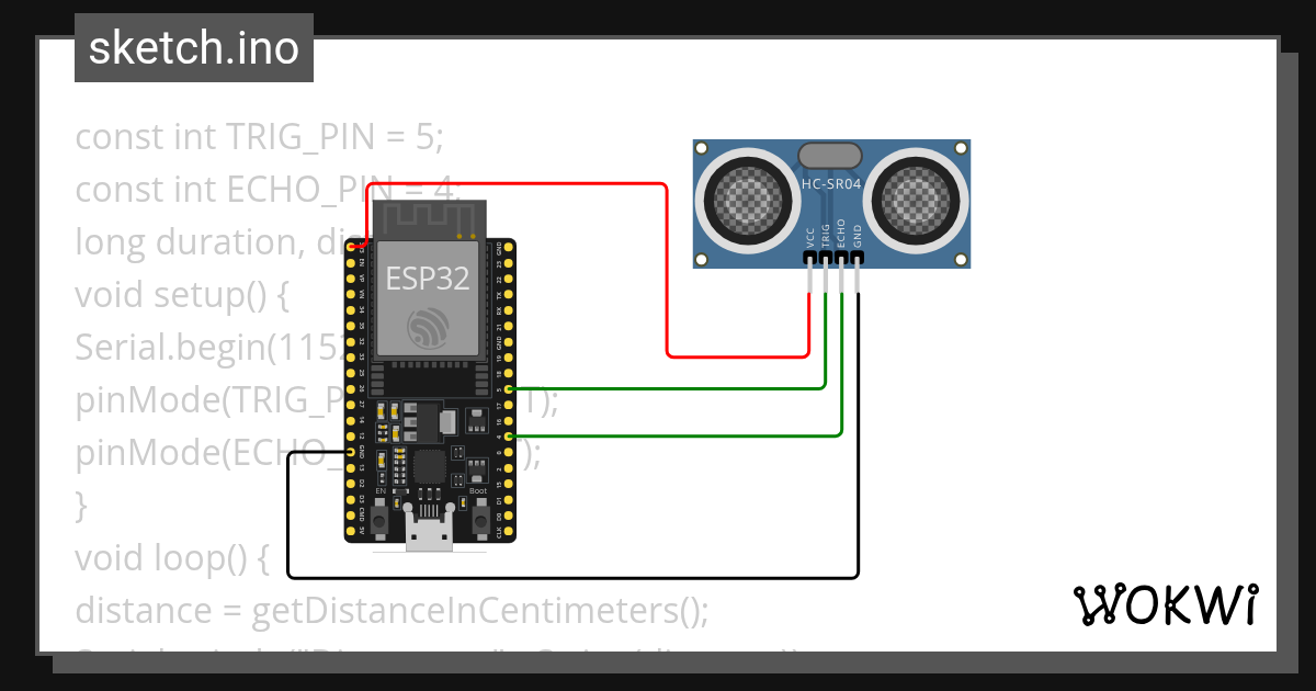 TASK 2_ULTRASONIC - Wokwi ESP32, STM32, Arduino Simulator TASK 2_ULTRASONIC - Wokwi ESP32, STM32, Arduino Simulator