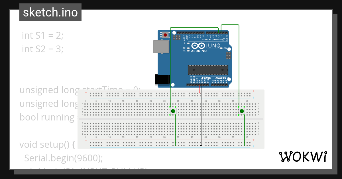 meine stoppuhr Copy - Wokwi ESP32, STM32, Arduino Simulator