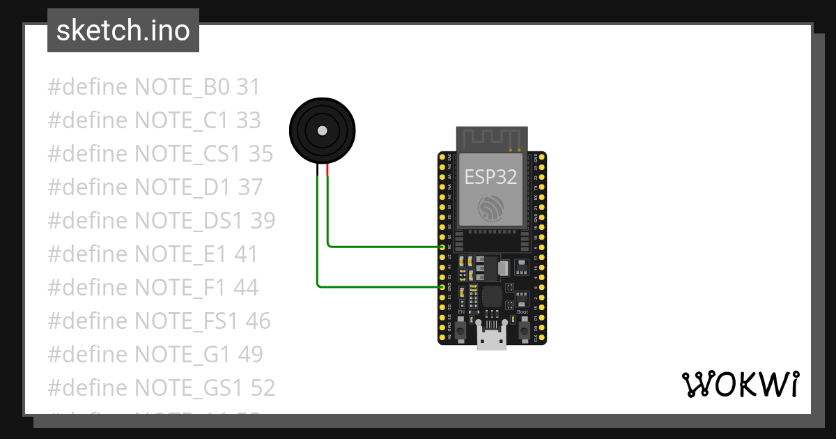 happy bithday - Wokwi ESP32, STM32, Arduino Simulator