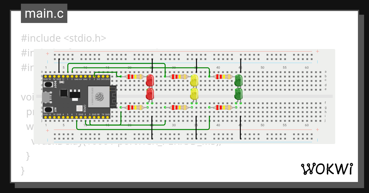 semaforos - Wokwi ESP32, STM32, Arduino Simulator semaforos - Wokwi ESP32, STM32, Arduino Simulator