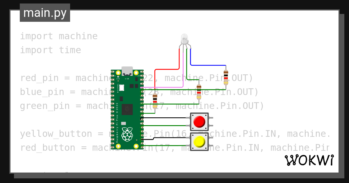 Rgb Led Ödev Wokwi Esp32 Stm32 Arduino Simulator 3786