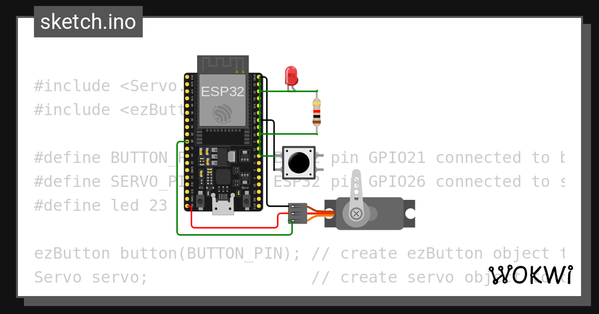 9 Esp32 Button Servo Motor Copy Wokwi Esp32 Stm32 Arduino Simulator 1945