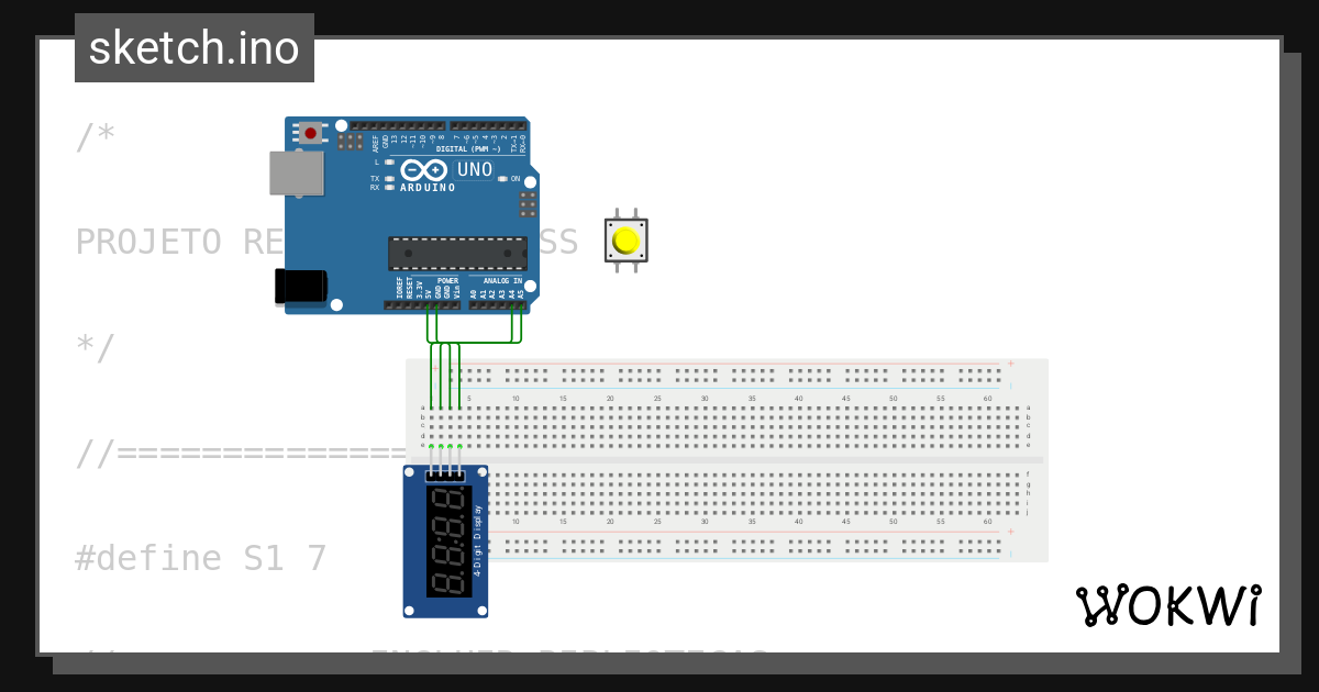 Relógio Wokwi Esp32 Stm32 Arduino Simulator