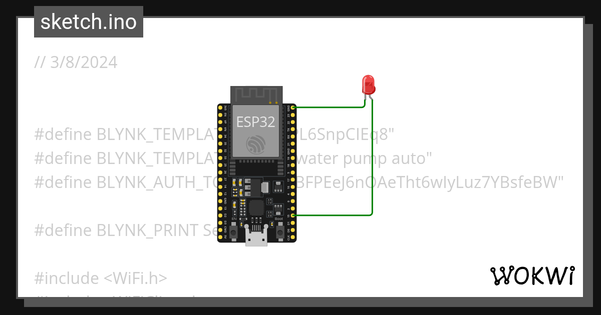Water Pump Auto Wokwi Esp32 Stm32 Arduino Simulator 2279