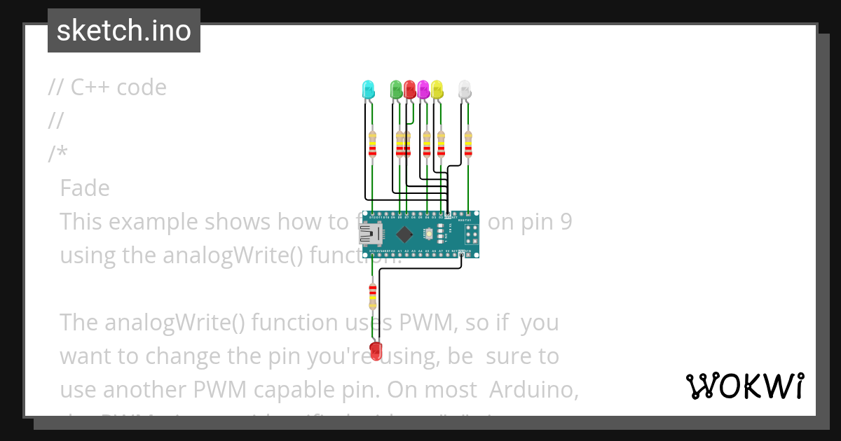 multi fade - Wokwi ESP32, STM32, Arduino Simulator