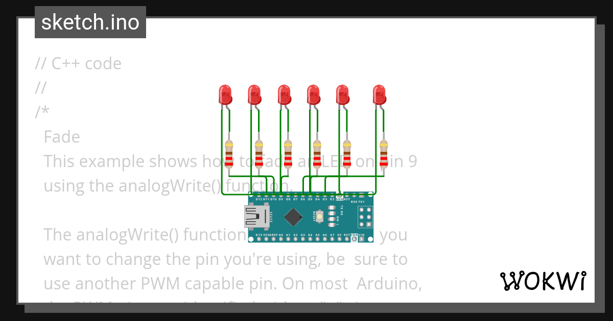 muiti fade nano - Wokwi ESP32, STM32, Arduino Simulator